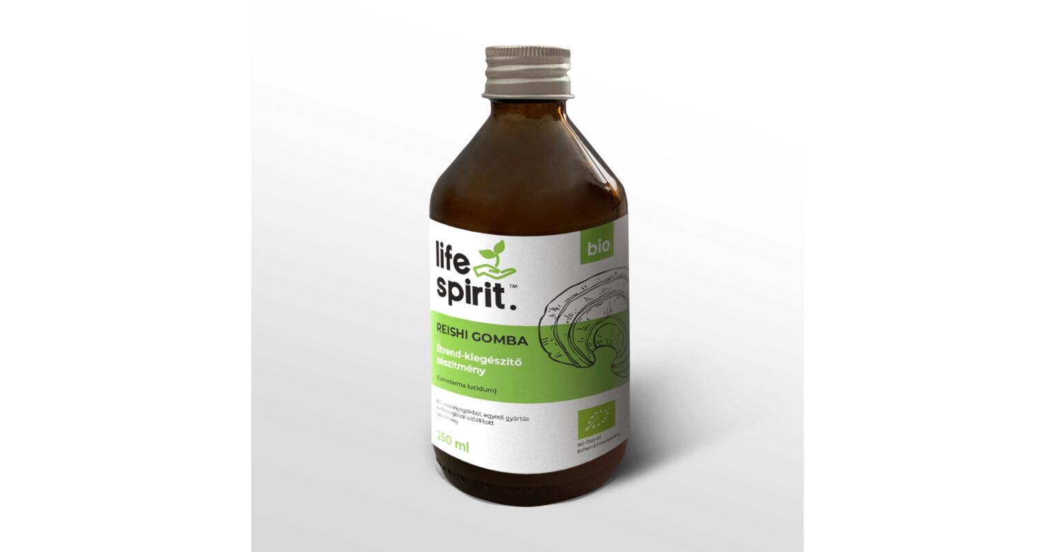 Life Spirit BIO Ganoderma (Reishi) gomba folyékony kivonat 250 ml | 18. ...